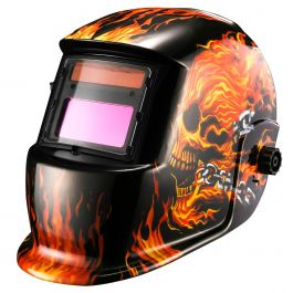 FLAMING SKULL Welding Helmet | Longevity